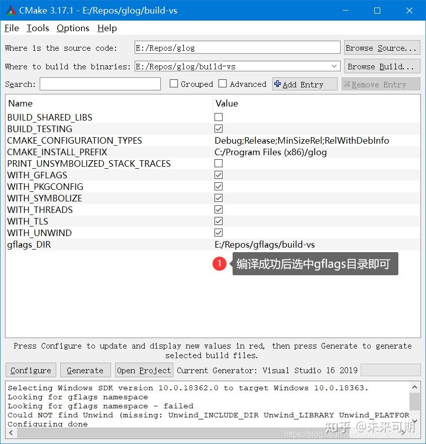 使用cmake-gui进行转换为Visual Studio 的sln工程文件 - 知乎