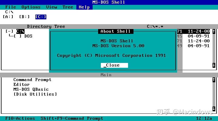 回顾一下历代MS-DOS - 知乎