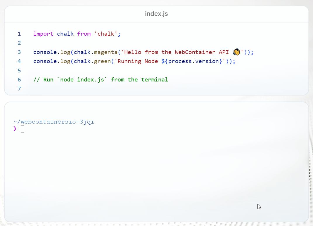 可以在浏览器页面运行 node 代码了！webContainer 发布 1.0 - 知乎