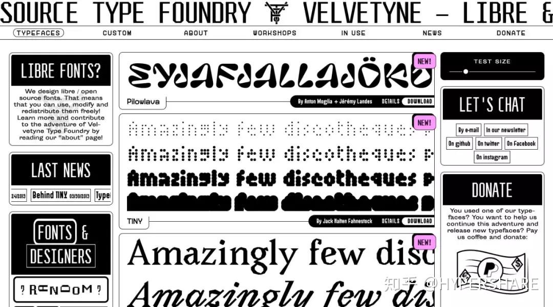 Type Foundry|Velvetyne法国首个开源型铸造厂 - 知乎