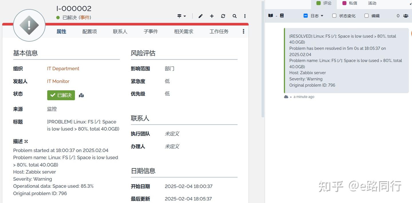 Zabbix告警与iTop事件联动配置 - 知乎