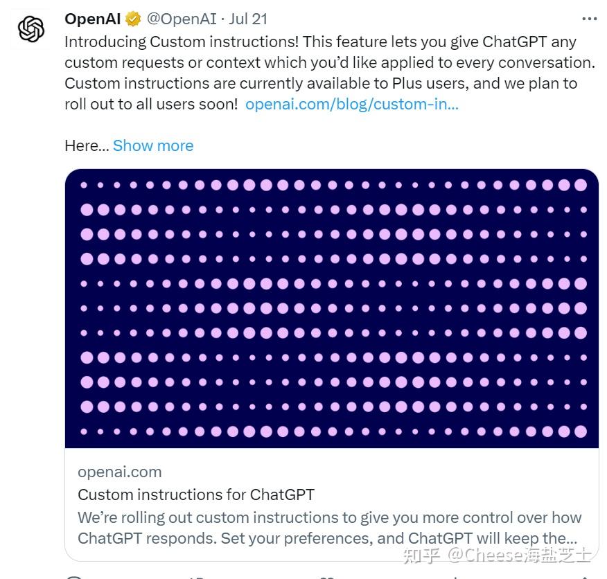【实战】一文讲透ChatGPT最新功能Custom Instructions - 知乎
