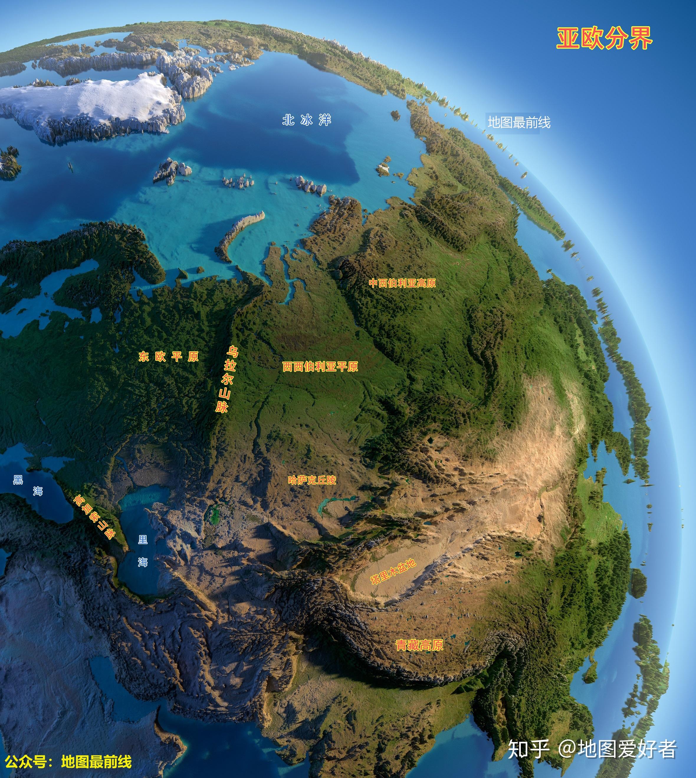 趣味地图之世界地形图3D精美版 - 知乎