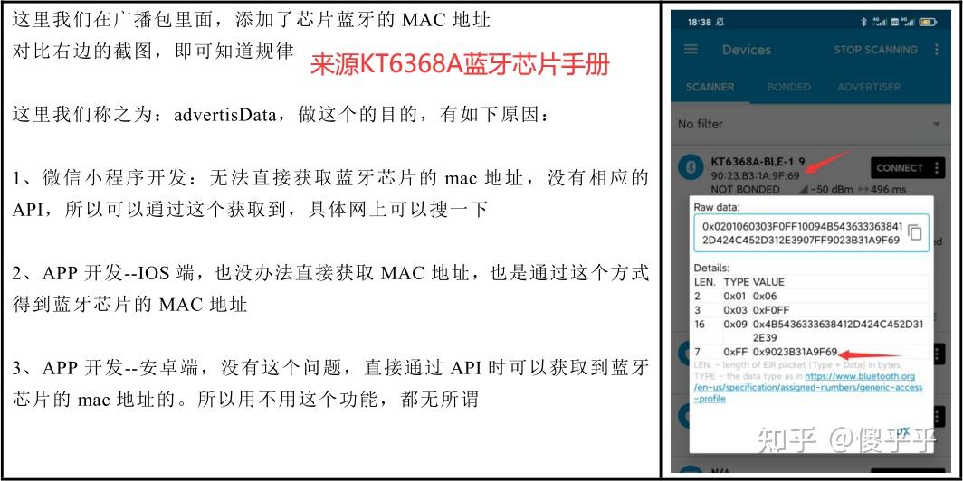 KT6368A蓝牙模块关于IOS系统或者手机获取蓝牙mac地址的方法说明V1 - 知乎