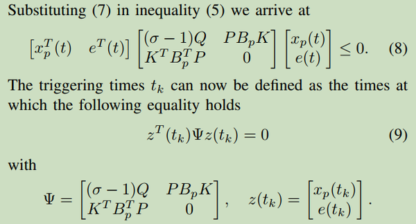 an introduction to event-triggered and self-triggered control - 知乎