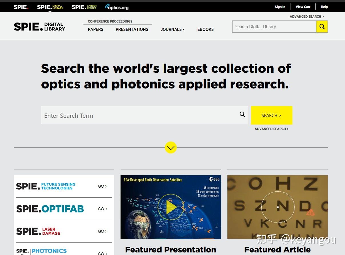 SPIE数据库里面的文献论文如何下载？ - 知乎