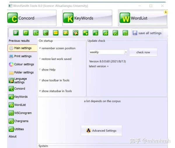 语料库软件 WordSmith Version8.0 - 知乎