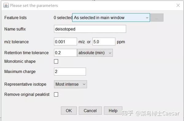 MZmine 2-代谢组学数据处理软件教程 - 知乎