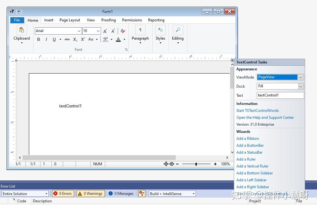 文本控件TX Text Control 31.0 新版支持 .NET 567和 Windows 窗体设计器 - 知乎