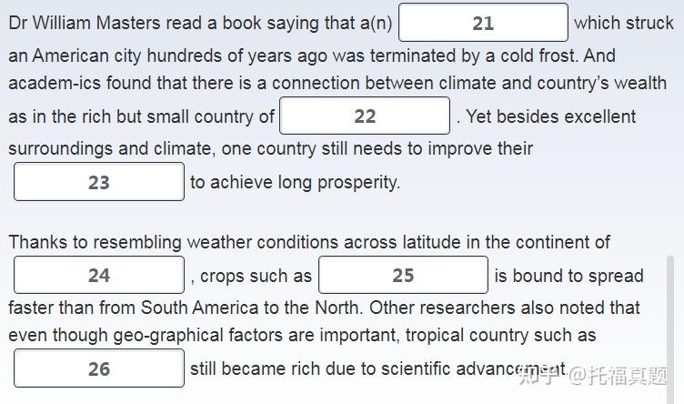 9分达人雅思阅读第10套-P2：Wealth in a Cold Climate - 知乎
