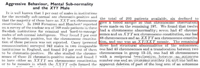 暴力倾向染色体病——超雄综合征/47,XYY综合征疾病介绍及应对策略 - 知乎