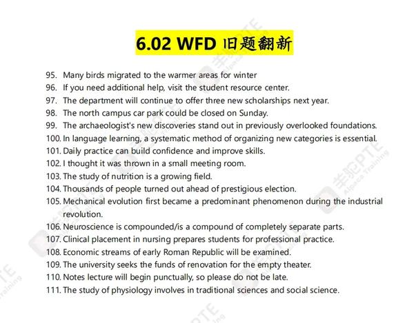 PTE换题季，WFD 还能3中3？！ - 知乎