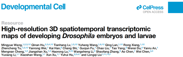 专题解读 | Stereo-seq高分辨率构建果蝇胚胎和幼虫的三维时空发育图谱 - 知乎