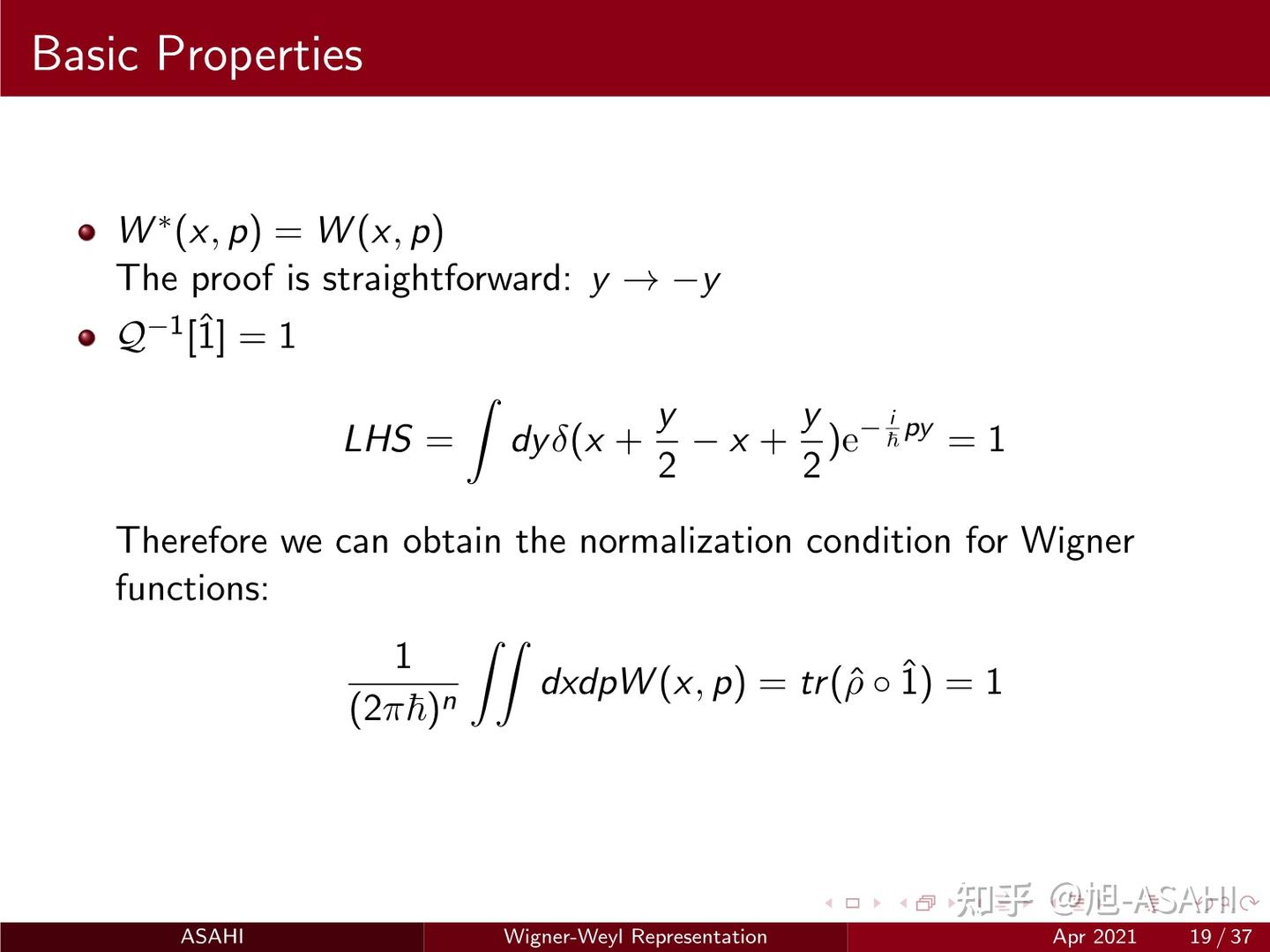 【讨论班】量子力学的Wigner-Weyl表示 - 知乎