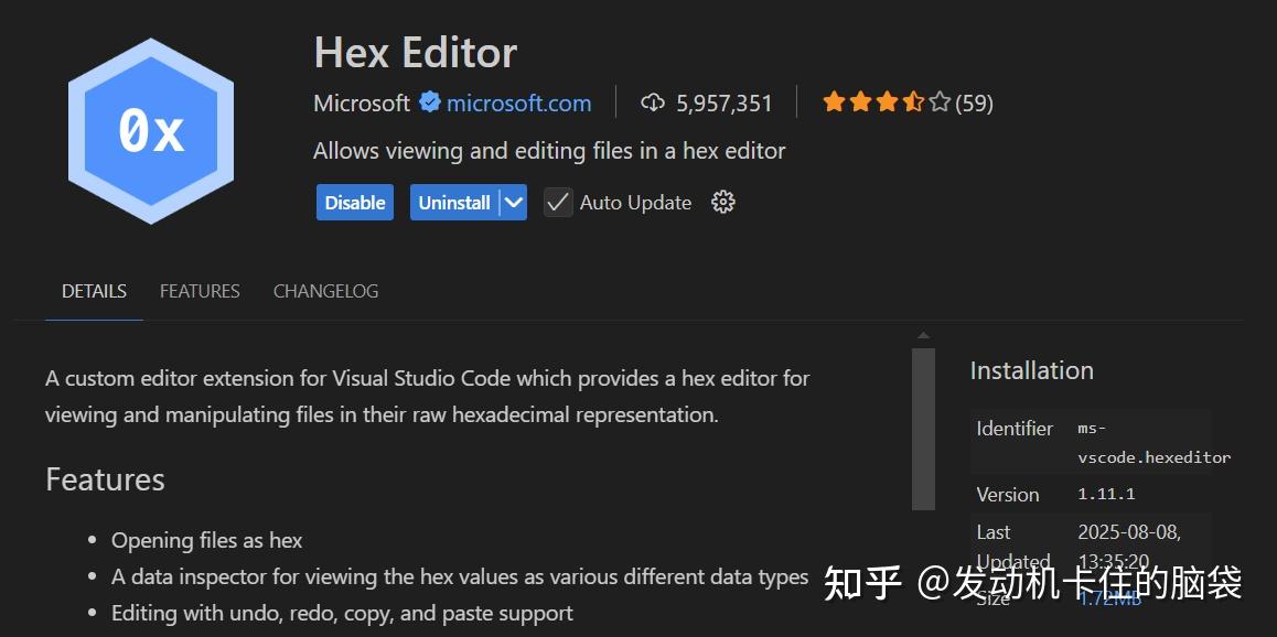 Vscode Hex Editor插件使用 - 知乎