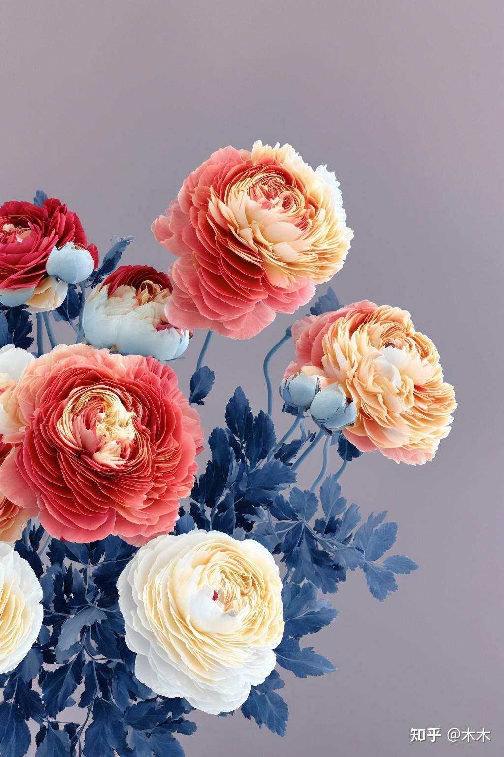 Stable Diffusion生成冷色系花朵 - 知乎