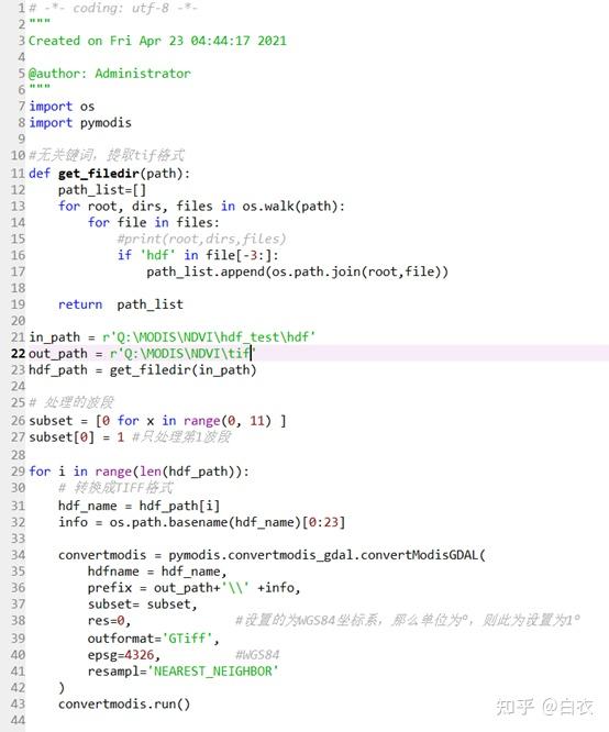 利用pymodis 批量转MODIS hdf文件为tif文件 - 知乎