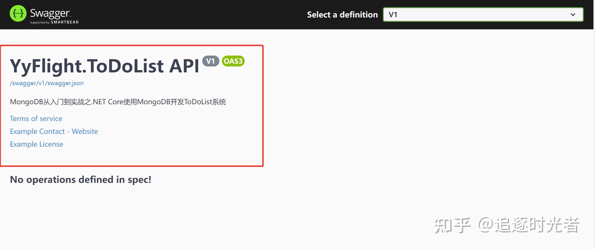 Mongodb从入门到实战之net Core使用mongodb开发todolist系统(2) Swagger框架集成 知乎