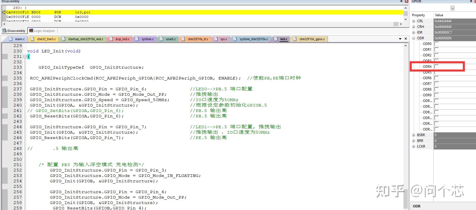 STM32F103的PB4上电默认高电平 - 知乎