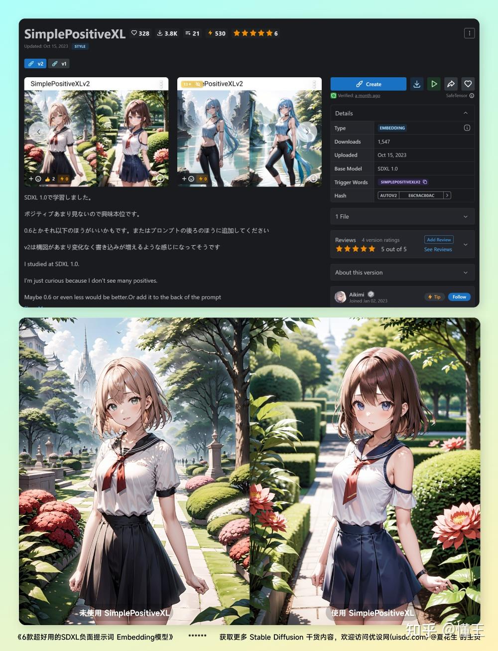 该更新啦！6款超好用的SDXL负面提示词Embedding模型 - 知乎