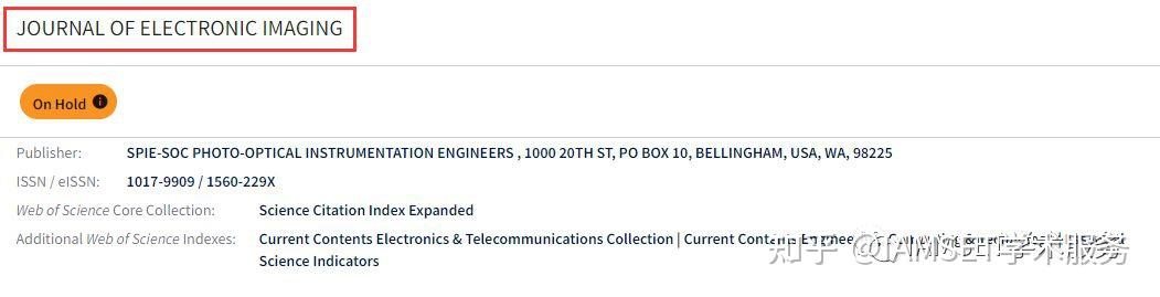 这本期刊被标记为“On hold”！因同行评议过程欺诈撤回近80篇论文 - 知乎