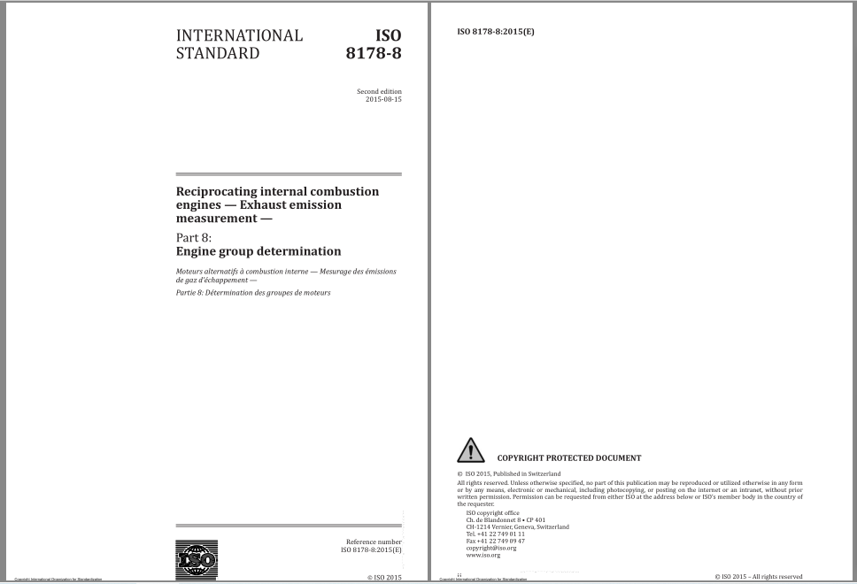 ISO 8178系列标准-1至-9【中文版翻译+PDF原版】往复式内燃机--废气排放测量 - 知乎