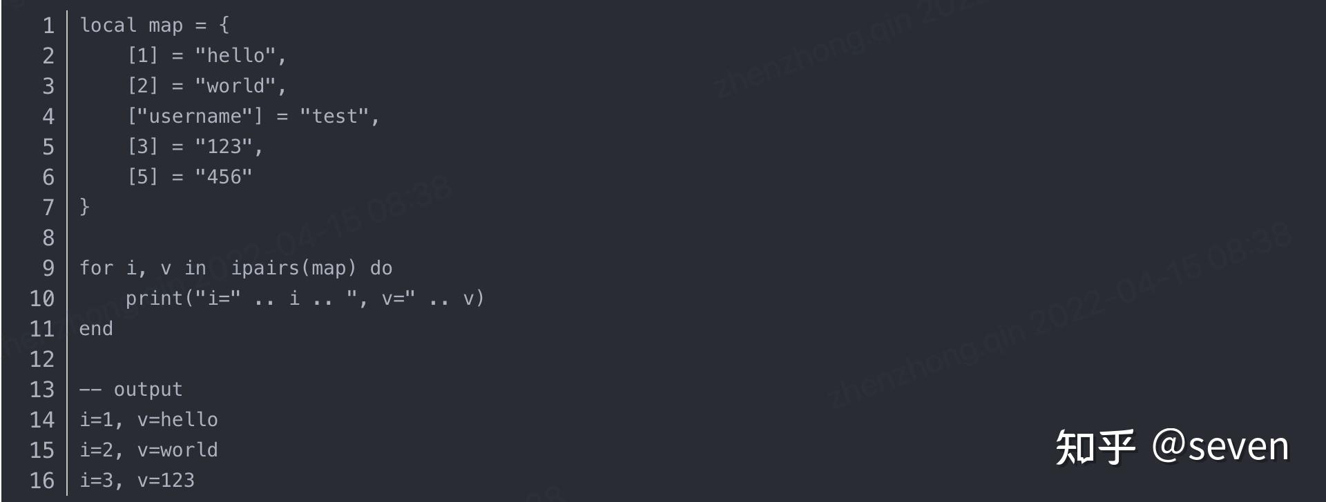 Lua中pairs和ipairs的区别 - 知乎