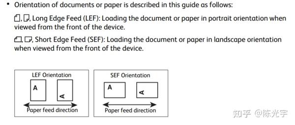 复印机的A4 LEF和A4 SEF的含义 - 知乎