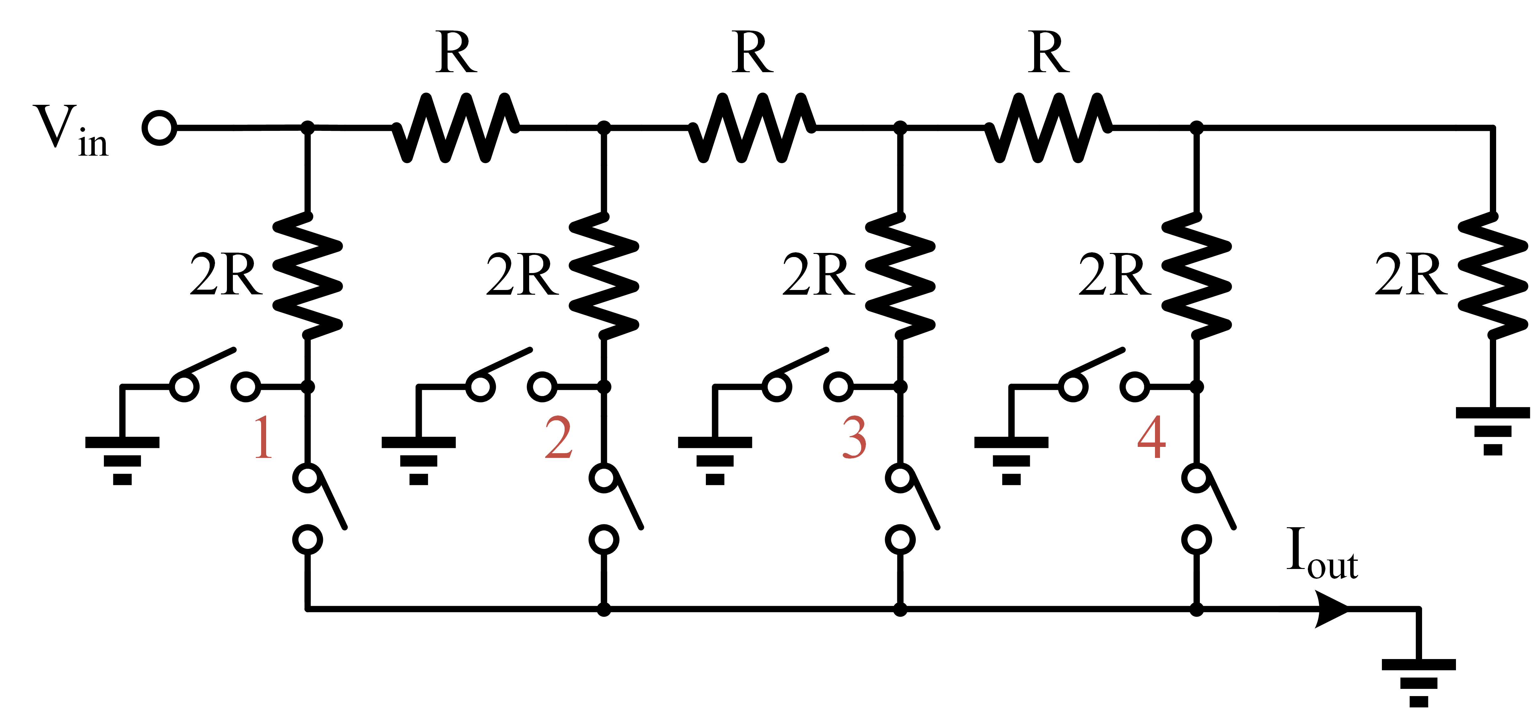 王小桃带你读文献： R-2R与C-2C梯形网络 The R-2R and C-2C Ladders - 知乎
