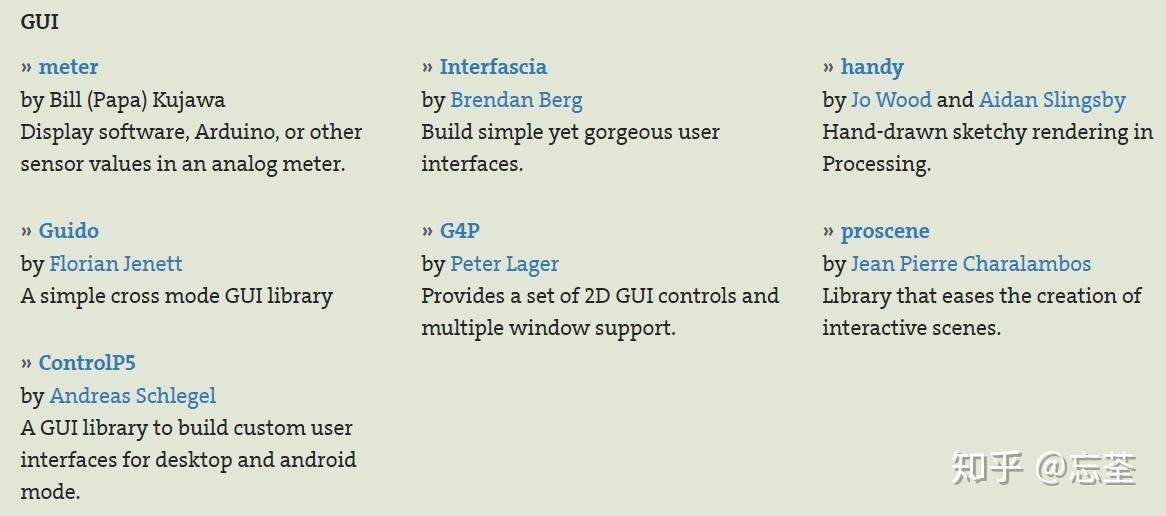 探索processing的GUI库：ControlP5 - 知乎