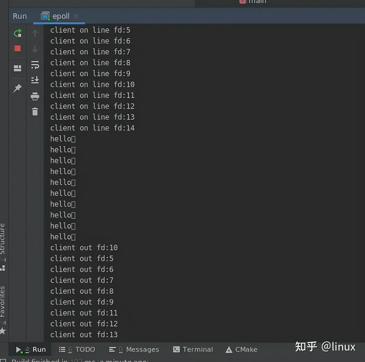 linux下 C++ 使用 epoll 多路复用 实现高性能的tcpserver - 知乎