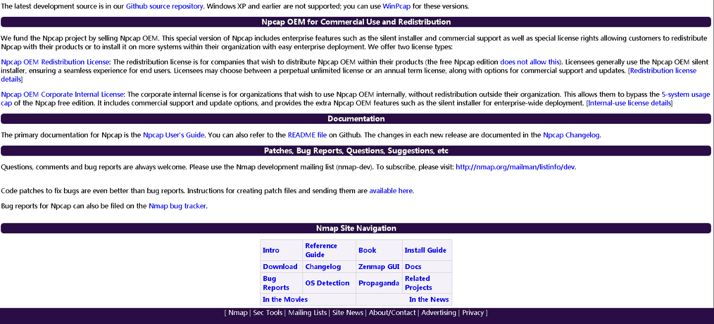 酷站推荐 - nmap.org/npcap - Npcap | New Windows Driver - 知乎