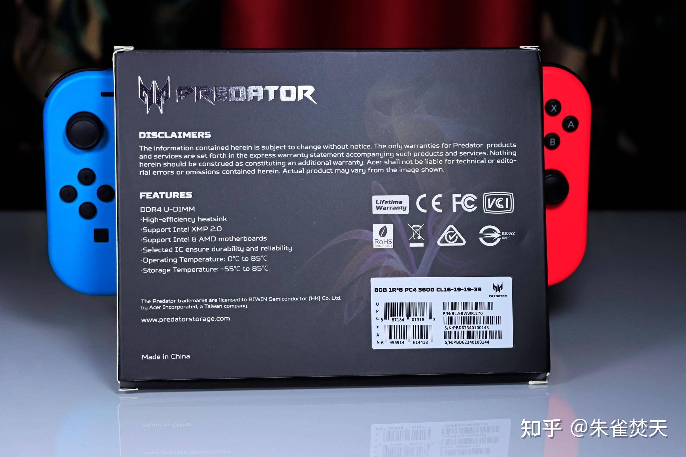 超频 DDR4 4533！宏碁掠夺者 Talos 雷霆战甲 DDR4 3600 8G*2 C16 - 知乎