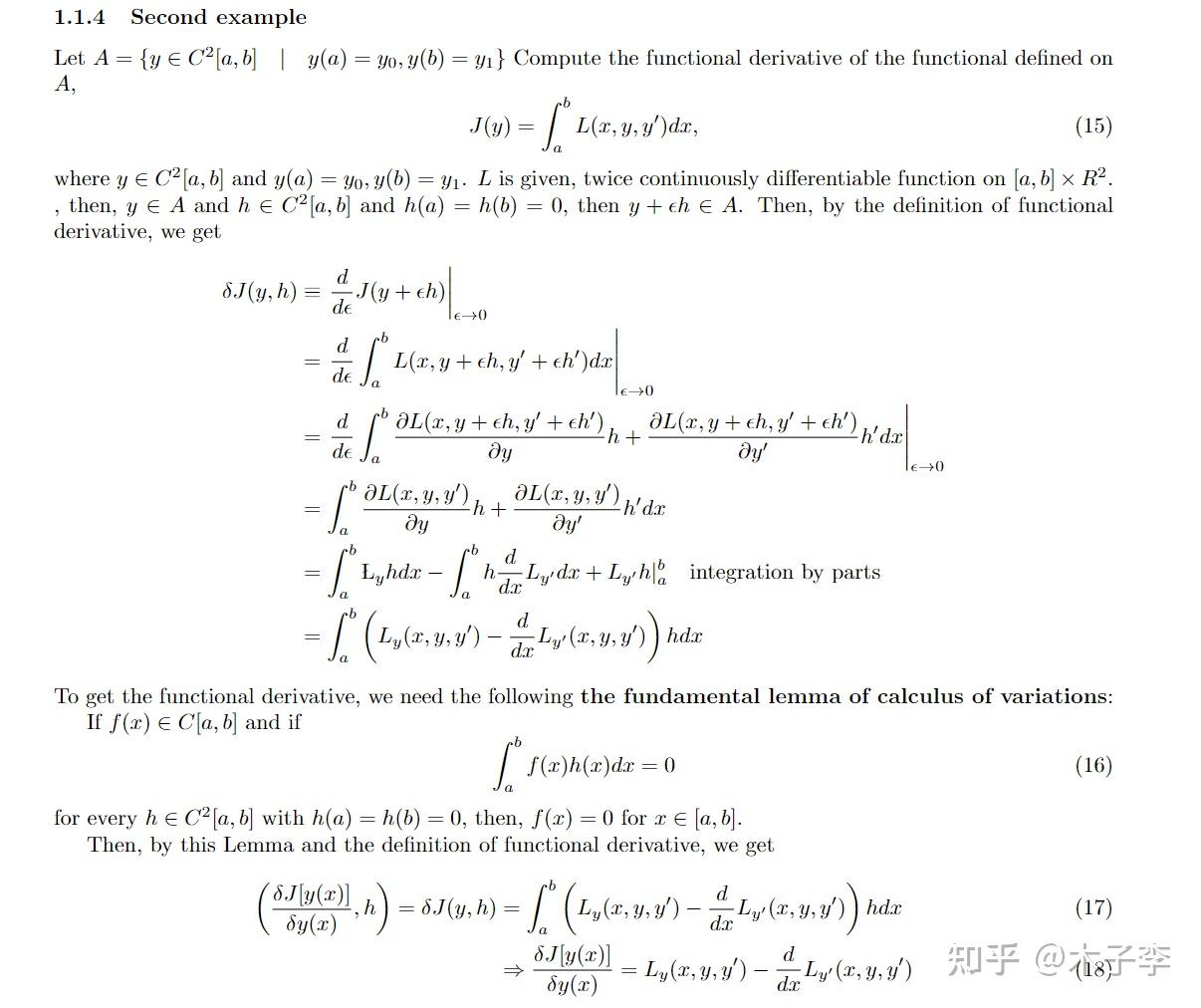 derivatives of functionals - 知乎