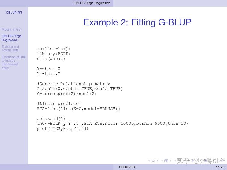 GBLUP-RR in BGLR - 知乎