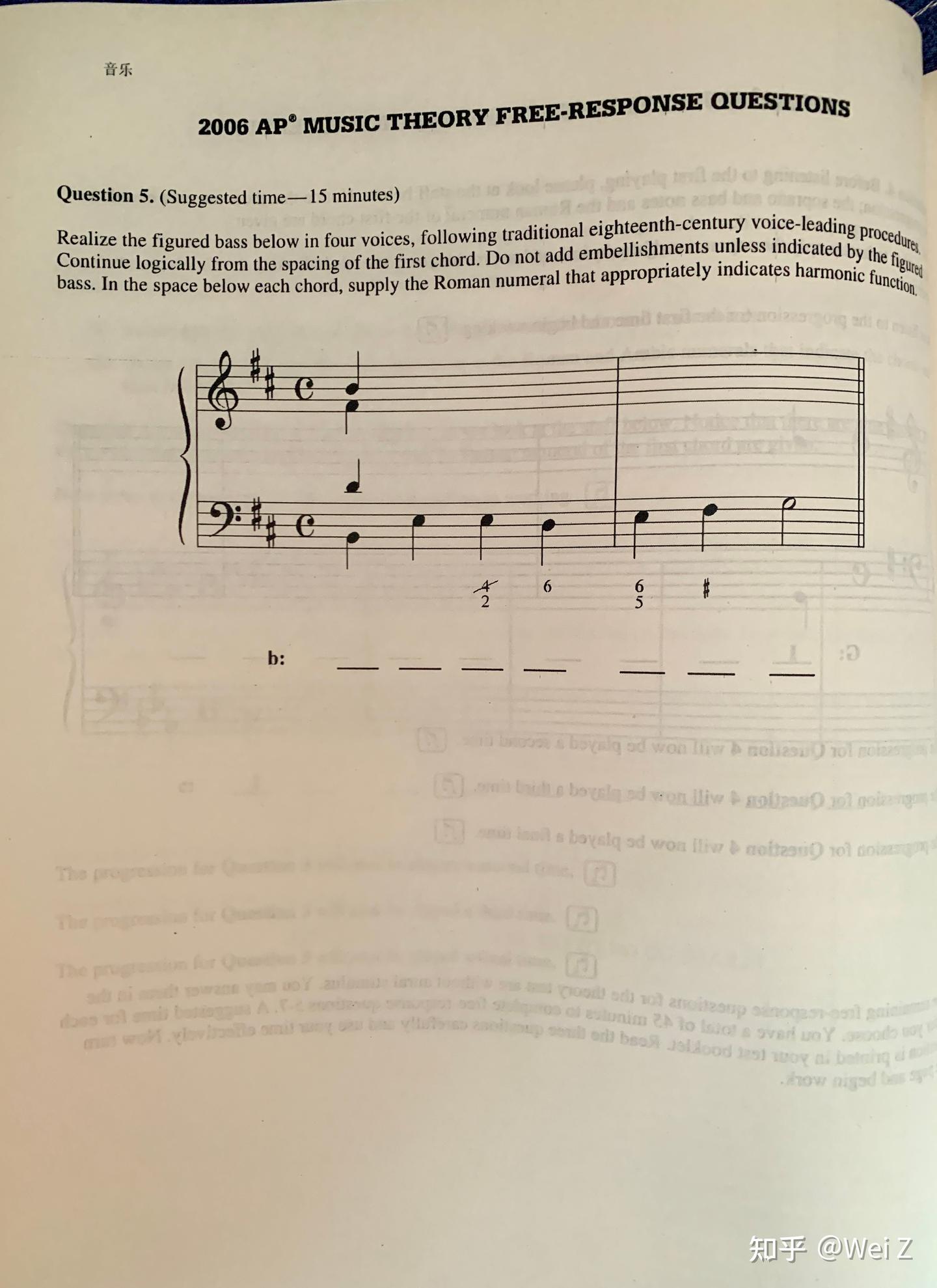 AP音乐理论Figured bass做法 - 知乎
