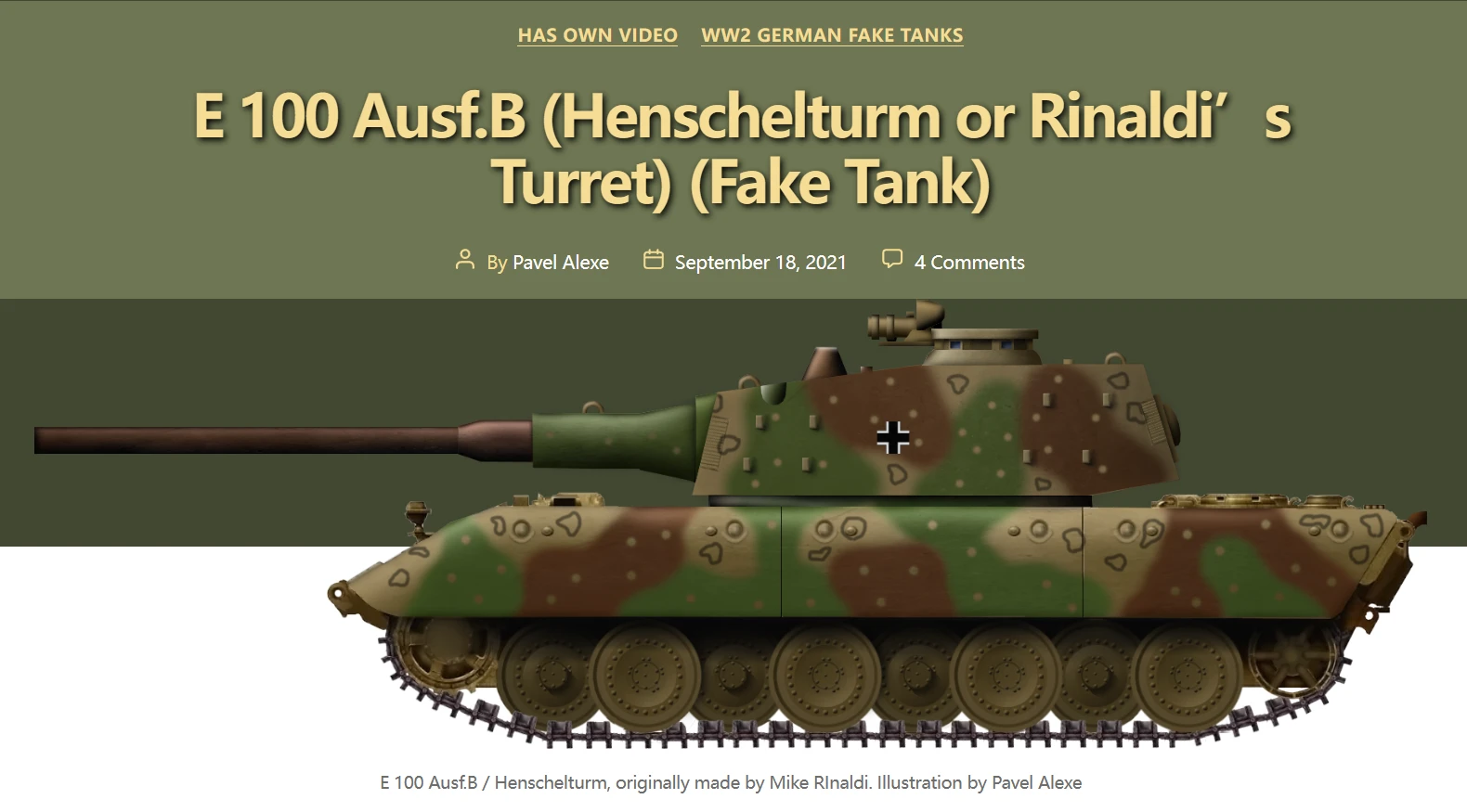 那些瞎编出来的德国坦克【Fake Tanks考证·上】 - 知乎