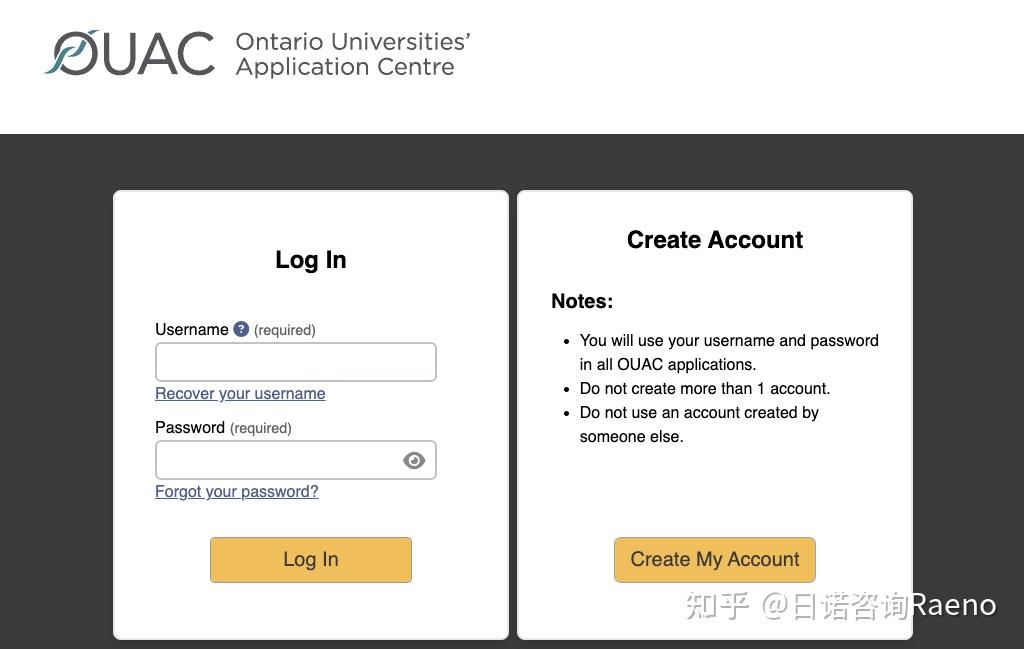 OUAC 新系统申请流程 - 知乎