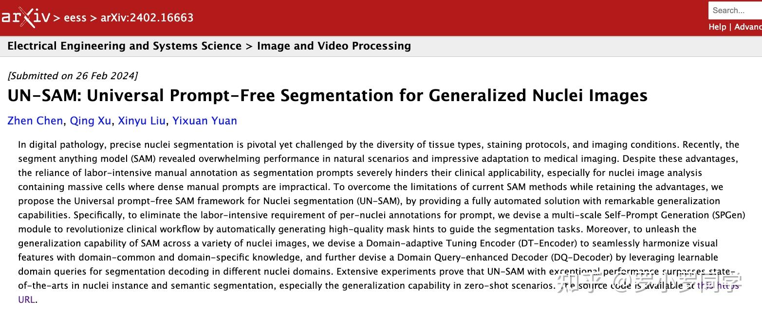 数字病理图像分析｜无需手动标注的通用细胞核分割SAM框架（UN-SAM） - 知乎