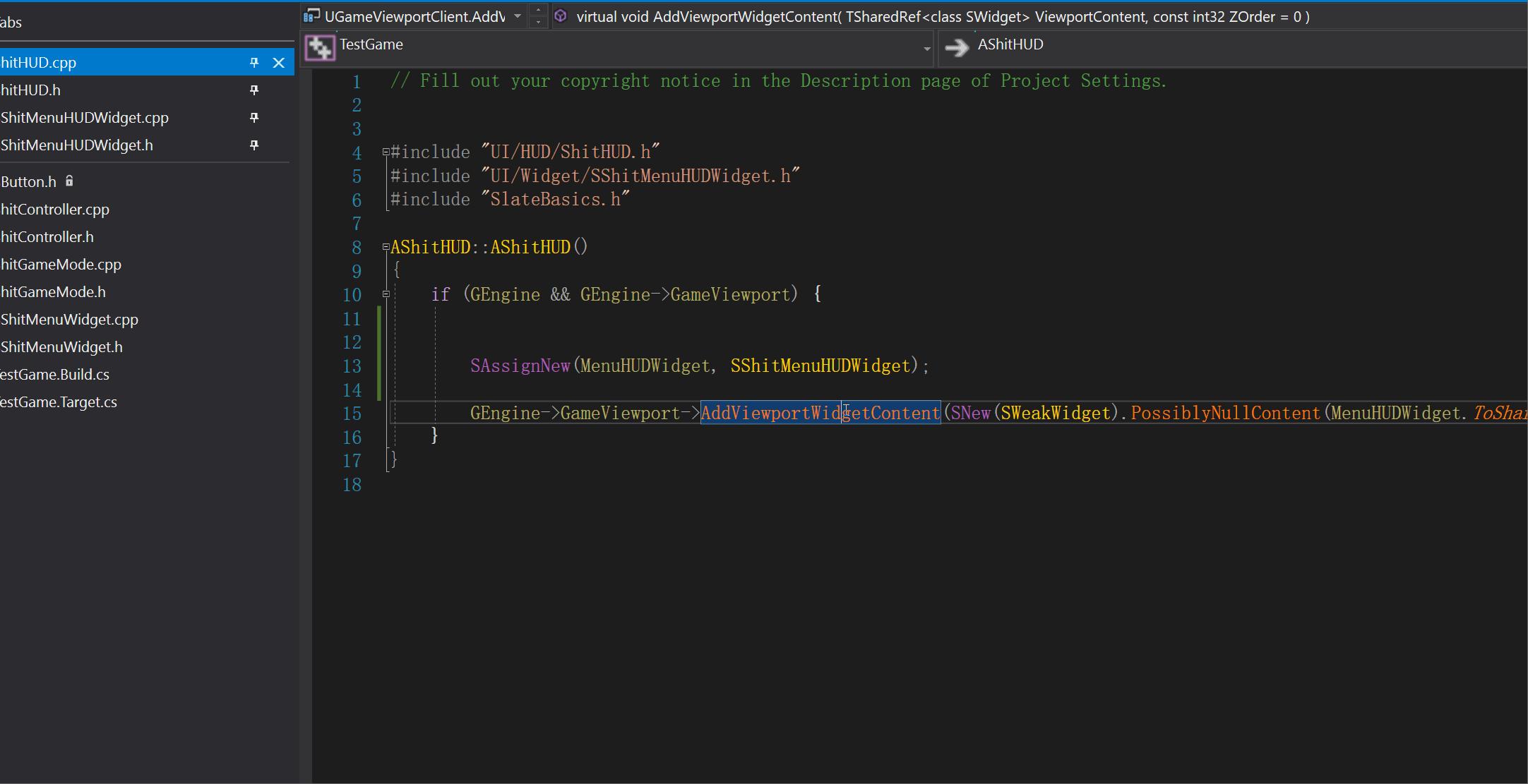 【UE4】C++基础【02】添加Slate至窗口 - 知乎