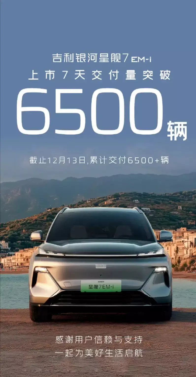 上市7天大卖6500台，续航1420公里，售9万多叫板比亚迪 - 知乎