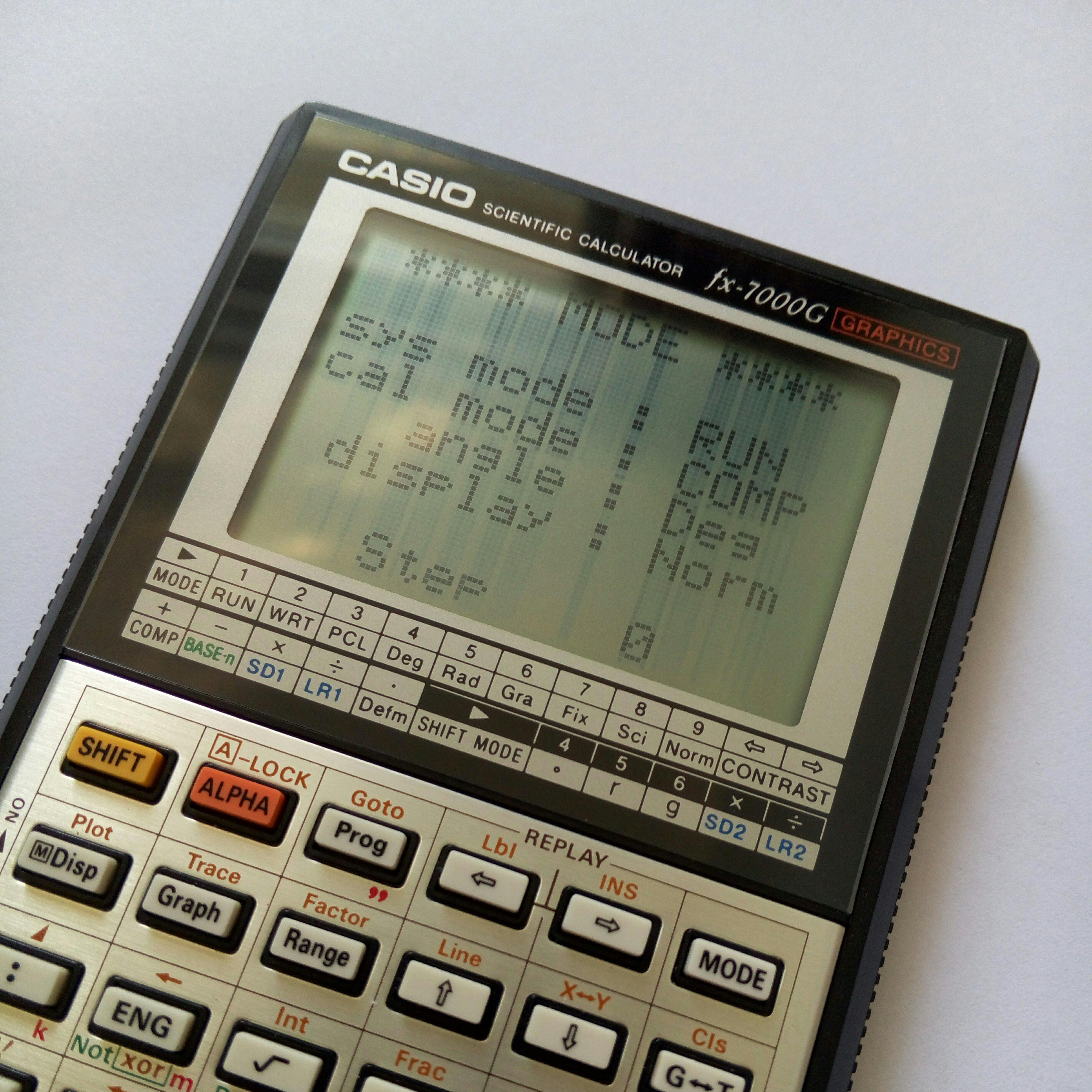 世界首款图形计算器——卡西欧 fx-7000G - 知乎