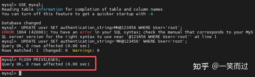 在 CentOS 上安装了 MySQL 数据库，忘记了 MySQL 数据库密码怎么办？ - 知乎