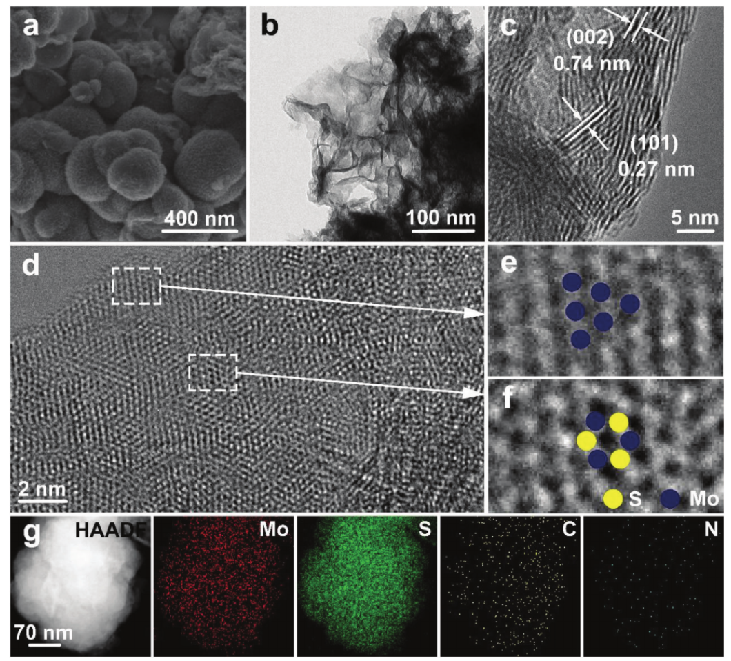 中南大学Adv. Sci.：金属态1T MoS2高效电催化氮还原 - 知乎