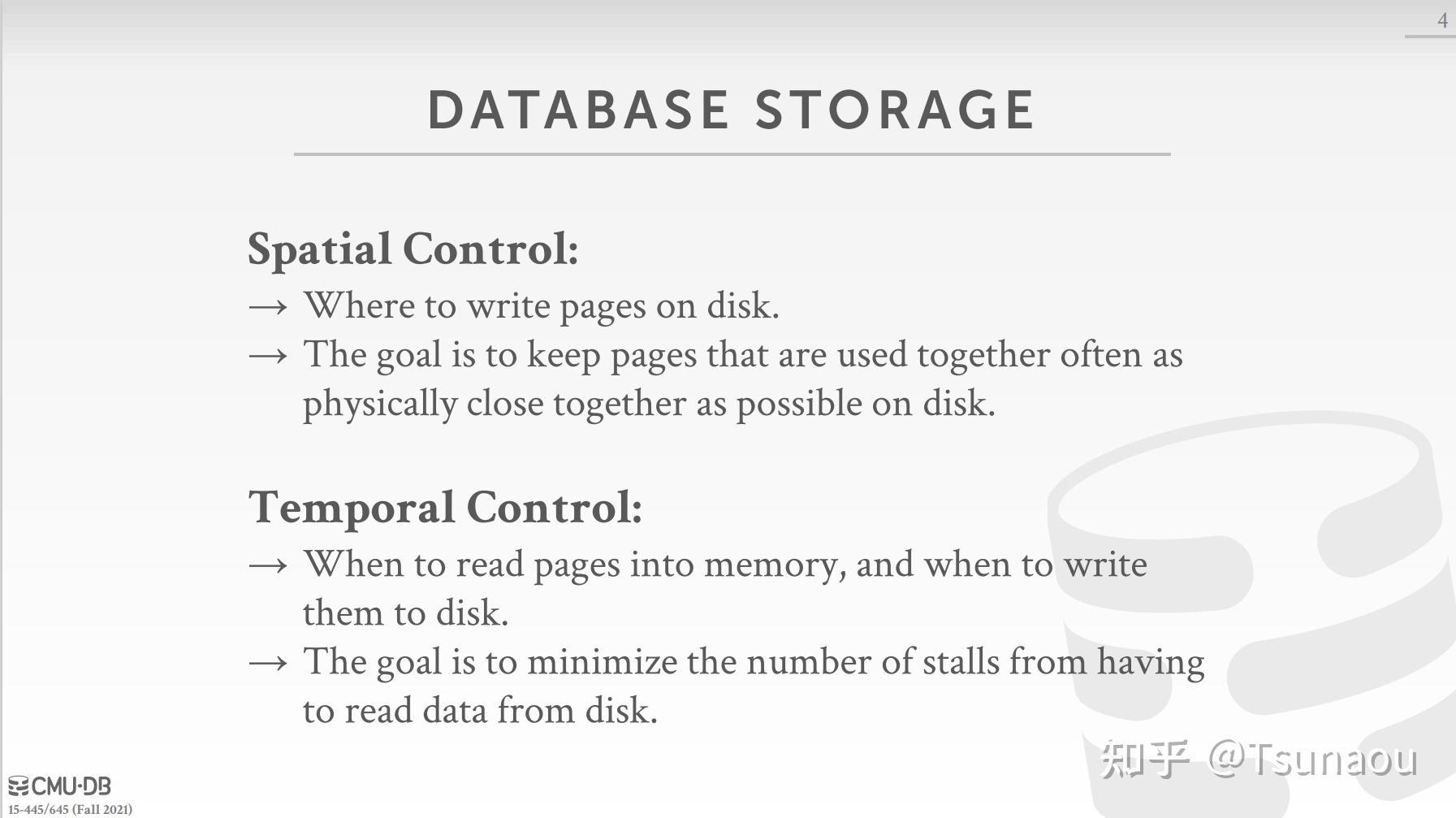 CMU-15-445 Intro to Database Systems 学习笔记 - 知乎