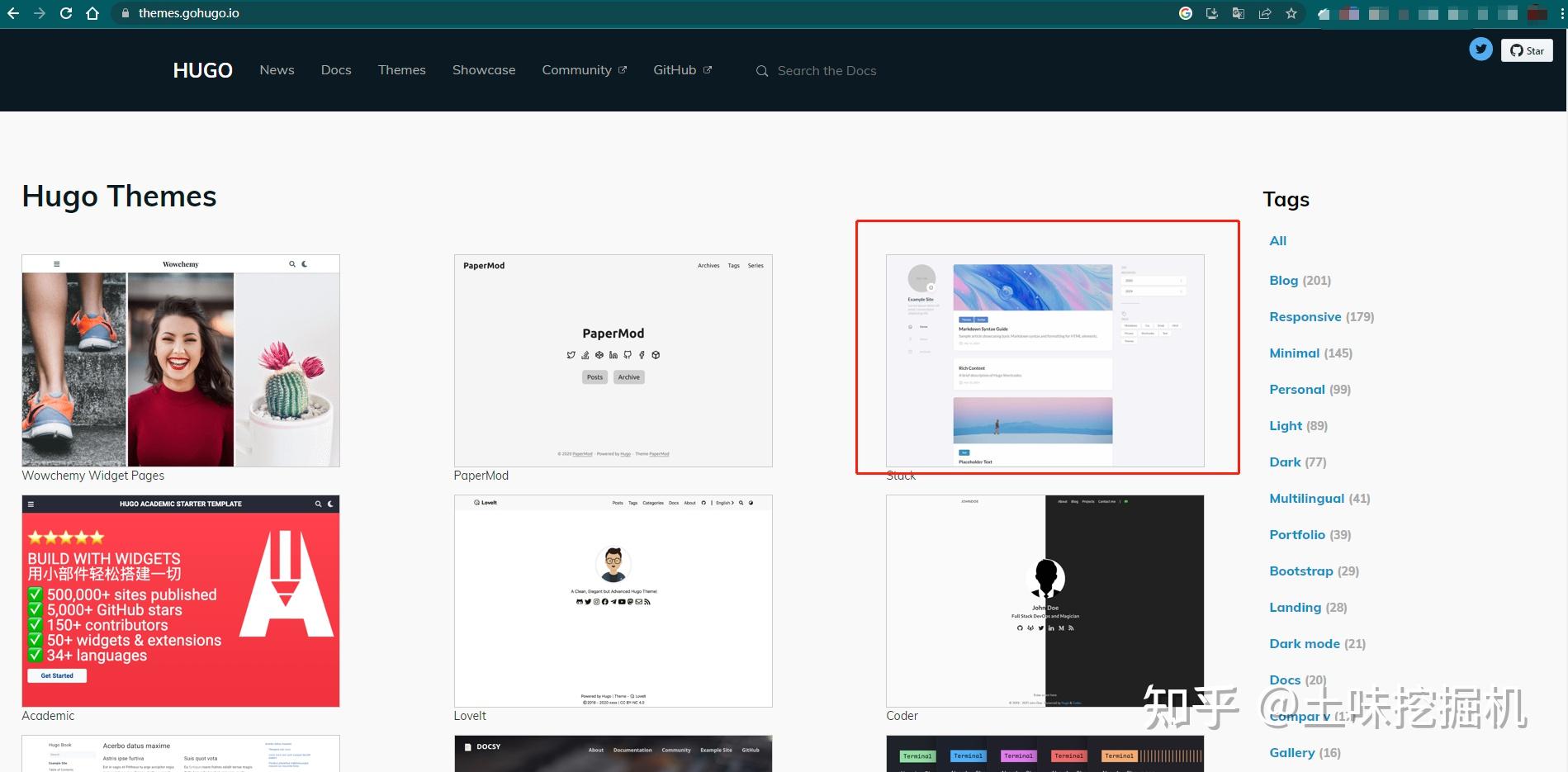 记录搭建Hugo 博客，使用stack主题快速启动部署 - 知乎