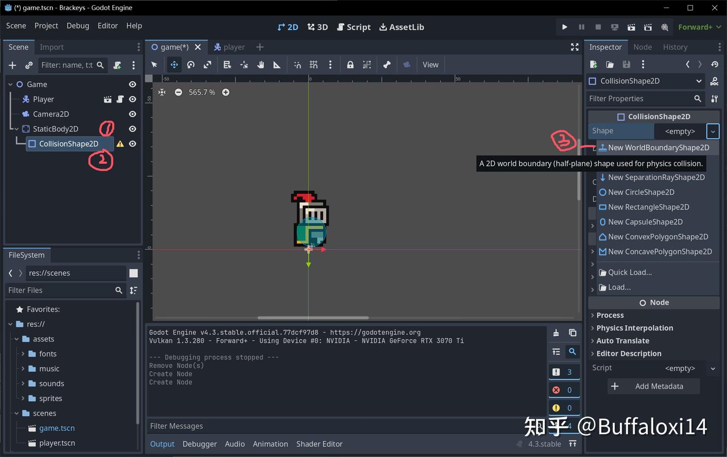 Godot 教程图文【2】给Player一个场景 - 知乎