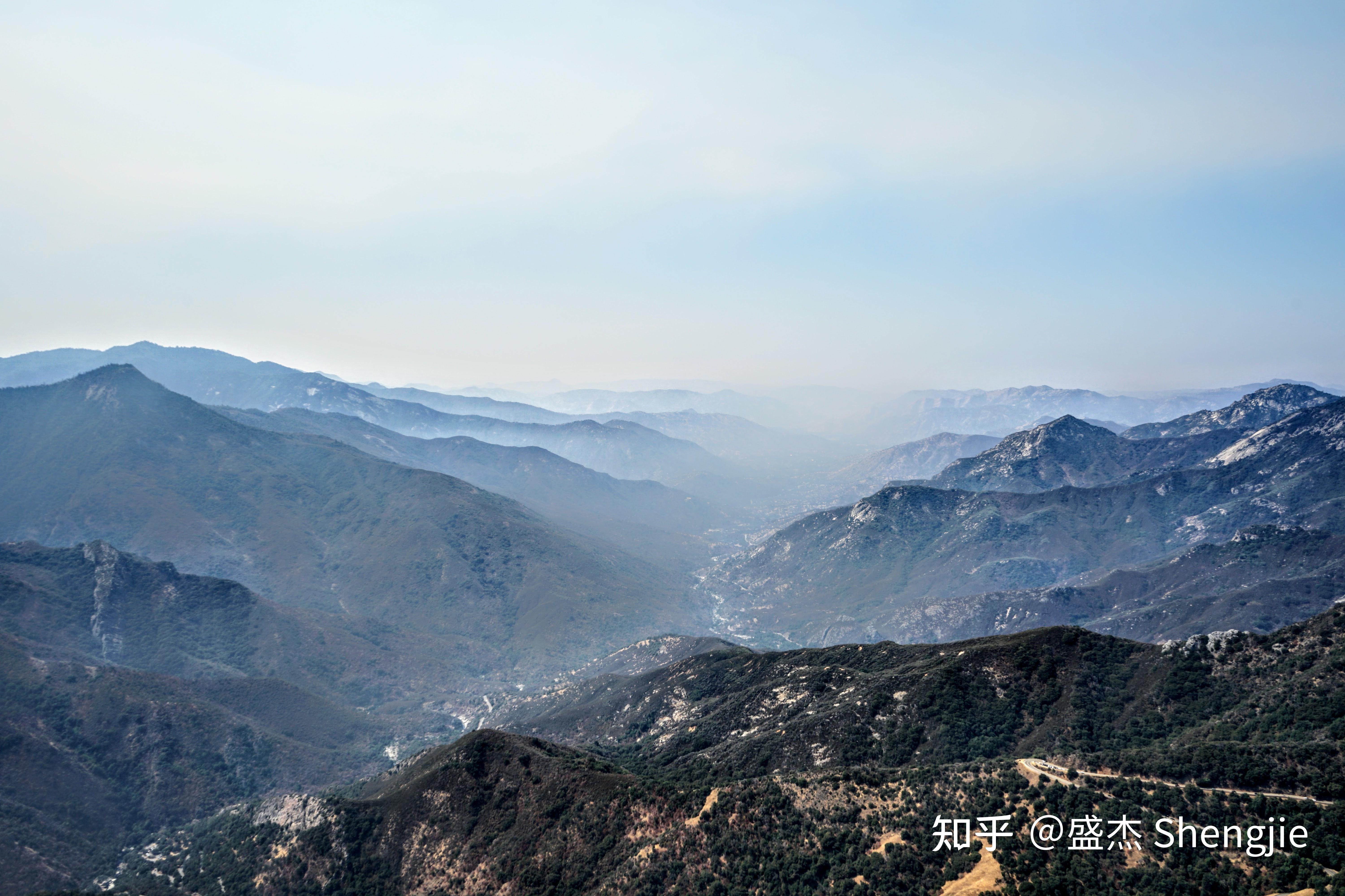 加州 California 瀑布杉松夕阳成岚 美洲杉与国王峡谷国家公园 Sequoia And Kings Canyon