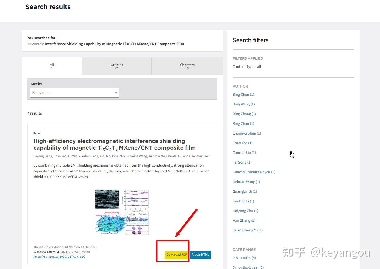 如何下载最新RSC数据库文献？ - 知乎