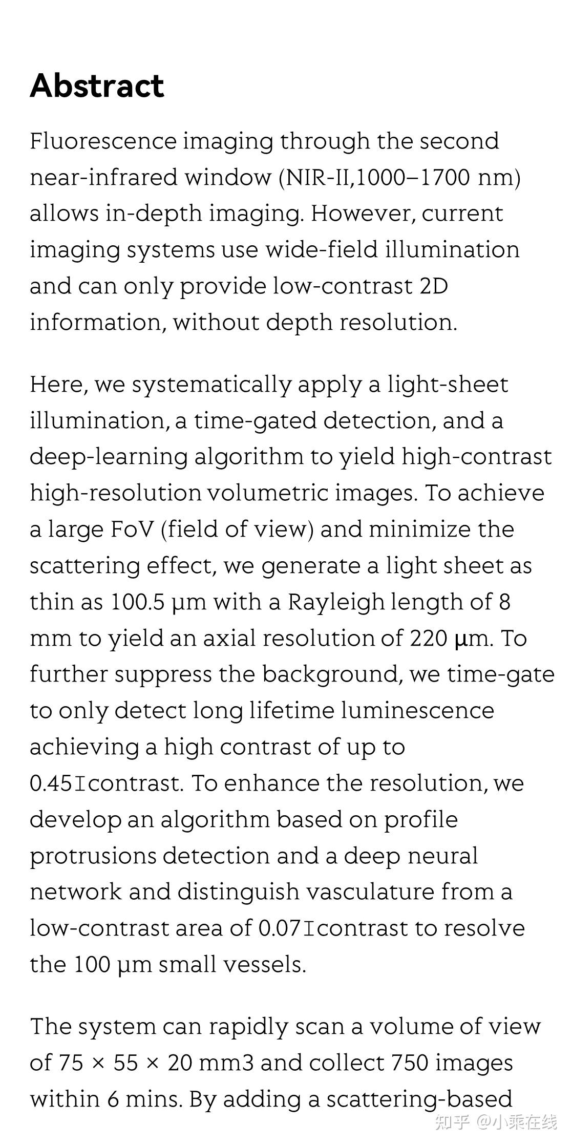 Deep learning enhanced NIR-II volumetric imaging of whole mice ...